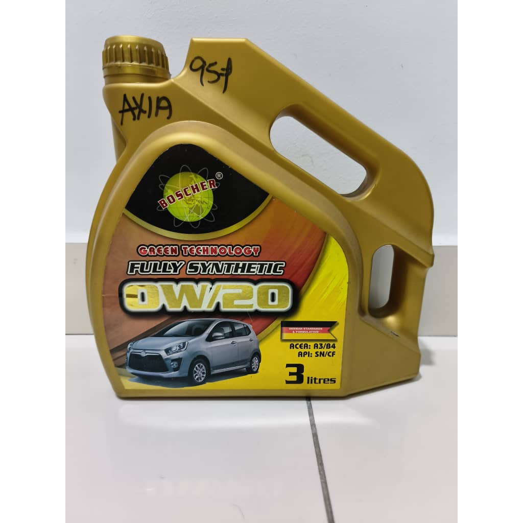 Boscher Engine Oil 0W-20 Fully Synthetic Green Technology 10,0000KM ...
