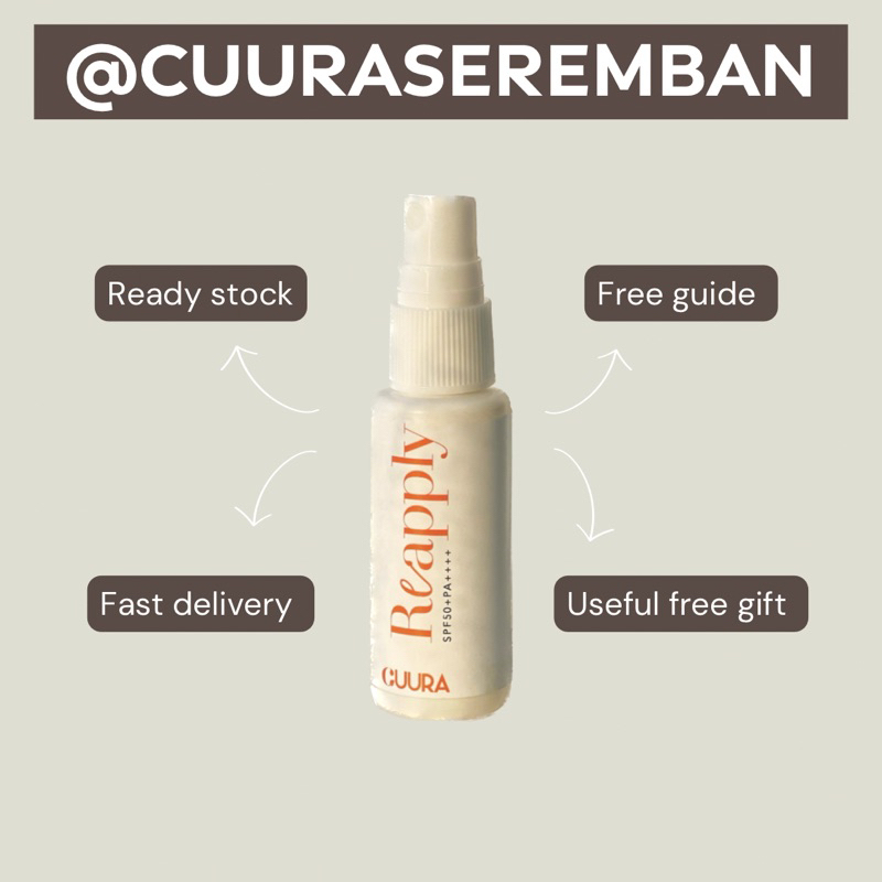 CUURA Reapply Sunscreen Mist (READY STOCK) | Shopee Malaysia
