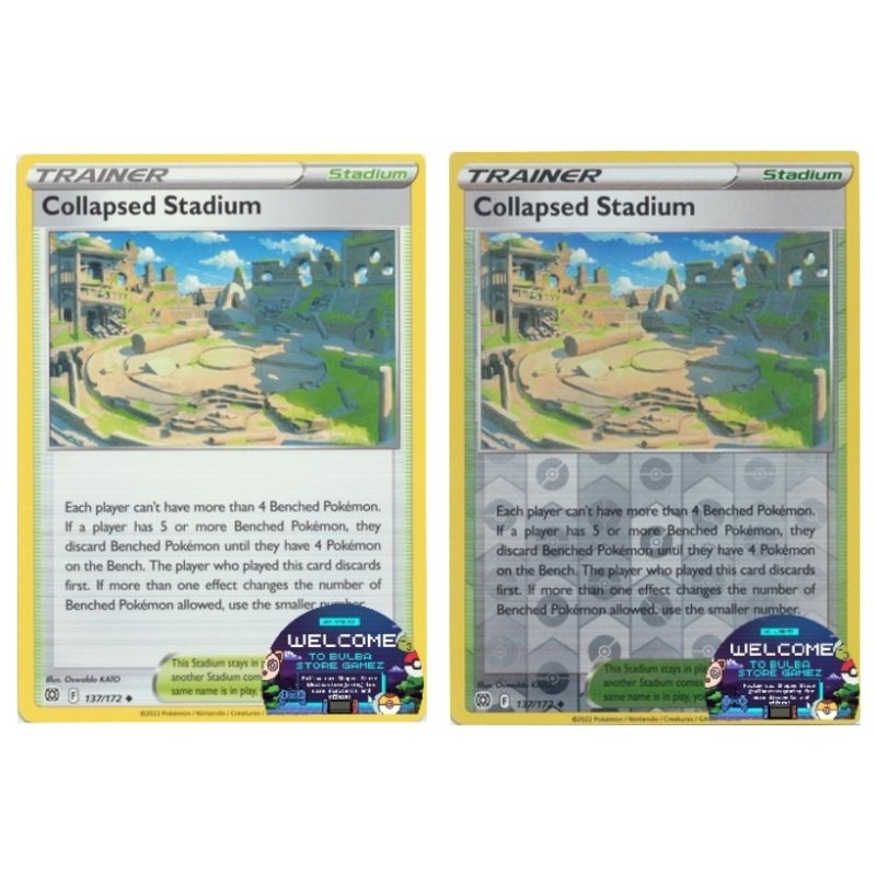Collapsed Stadium 137/172 NA / Reverse Holo SWSH09 Brilliant Stars ...
