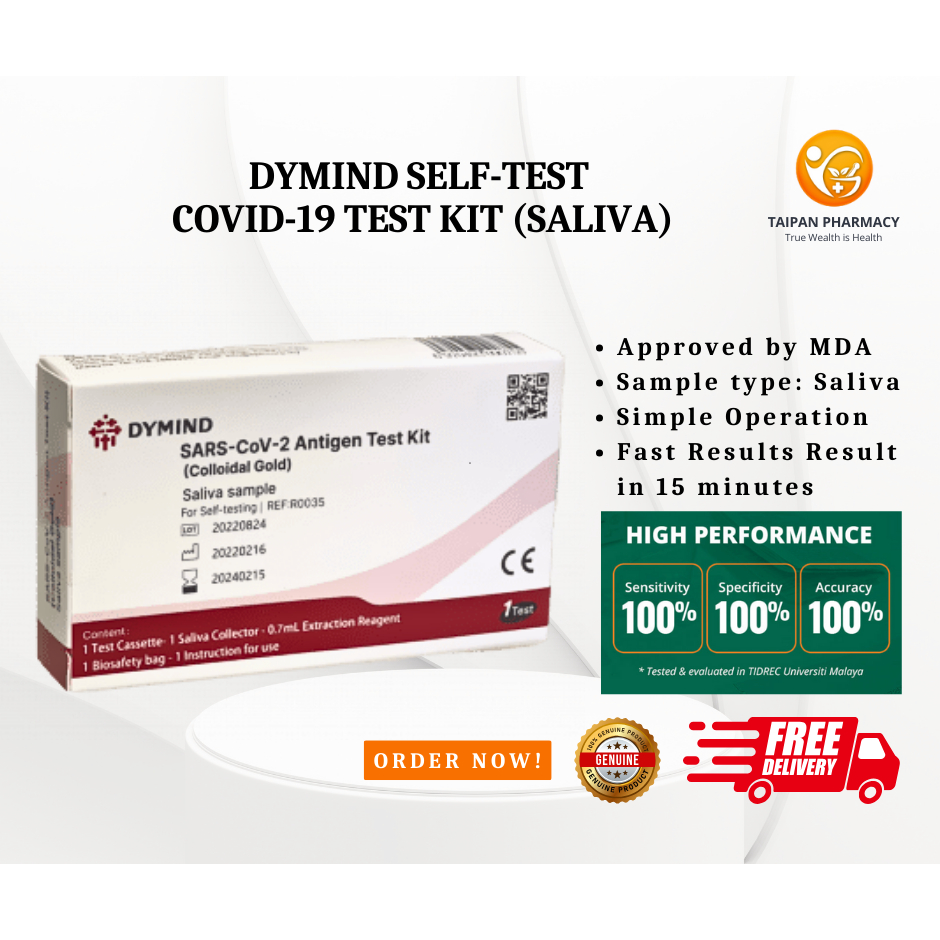 Dymind Self-Test COVID-19 Test Kit (Saliva) | Shopee Malaysia