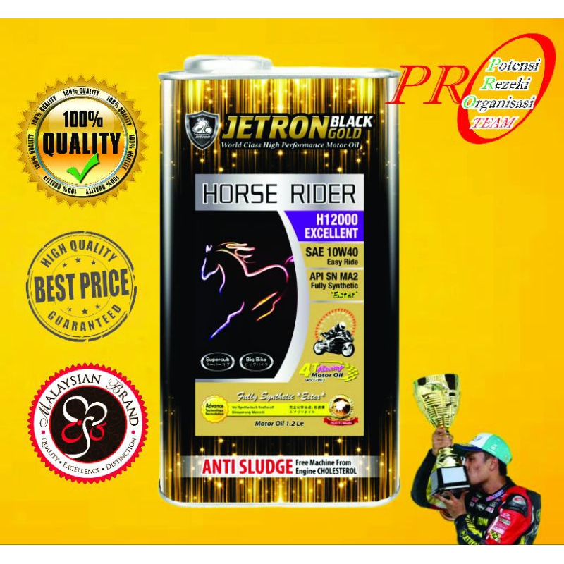PRO JETRON Black Gold ZHR 1L/1.2L Mineral, Semi, Fully Ester 10W40 ...