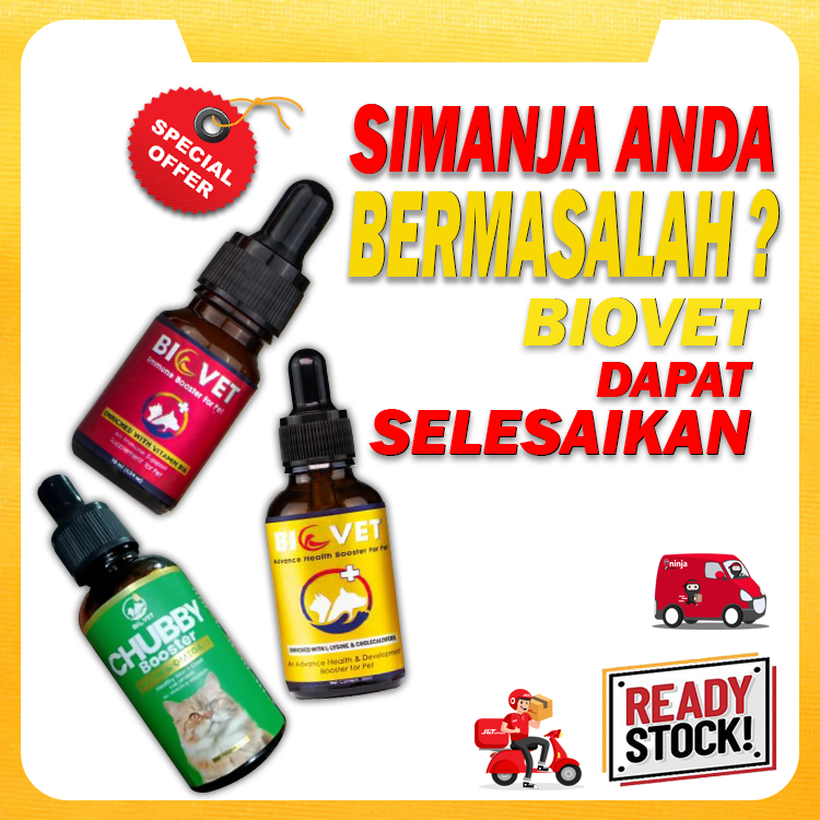 Biovet Vitamin Kucing BioVet Immune Booster Spray Kutu Original HQ 100% ...