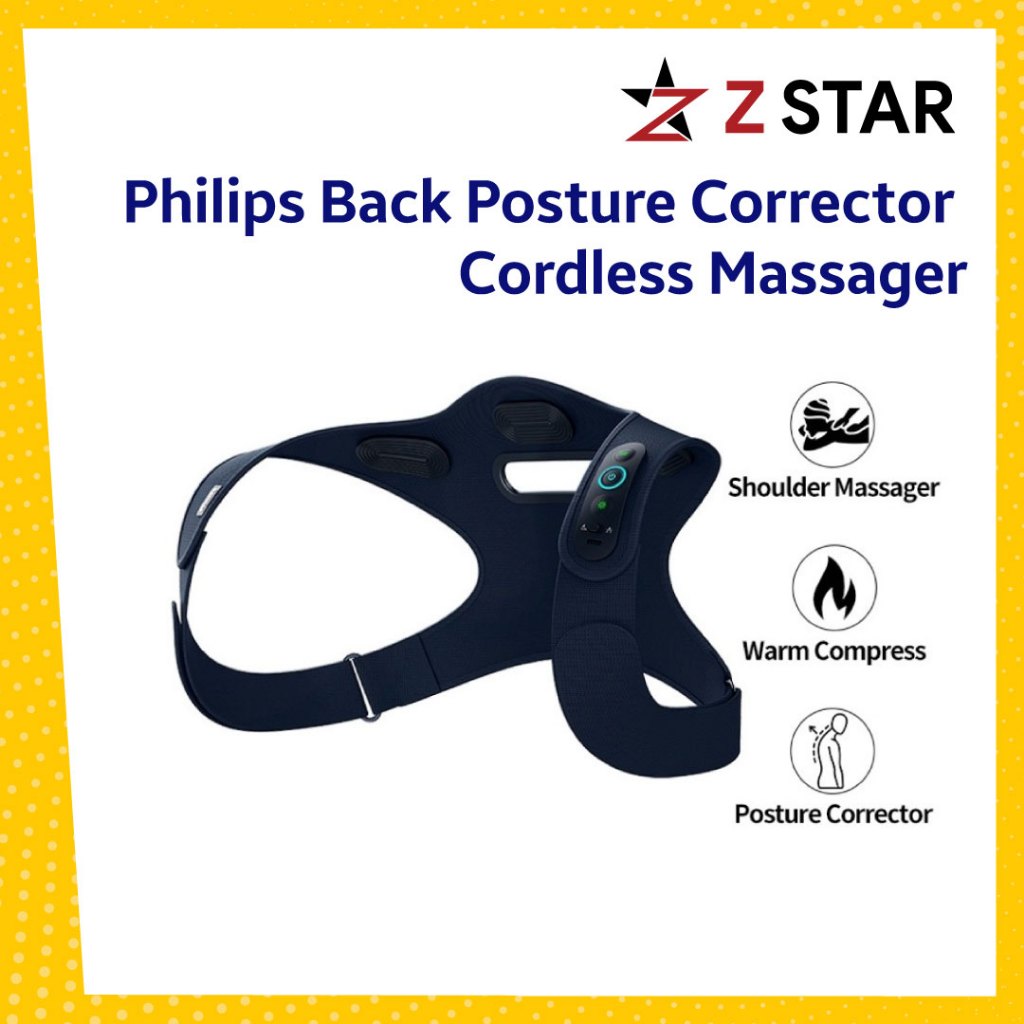 Philips Back Posture Corrector Cordless Massager [Thermostatically hot ...