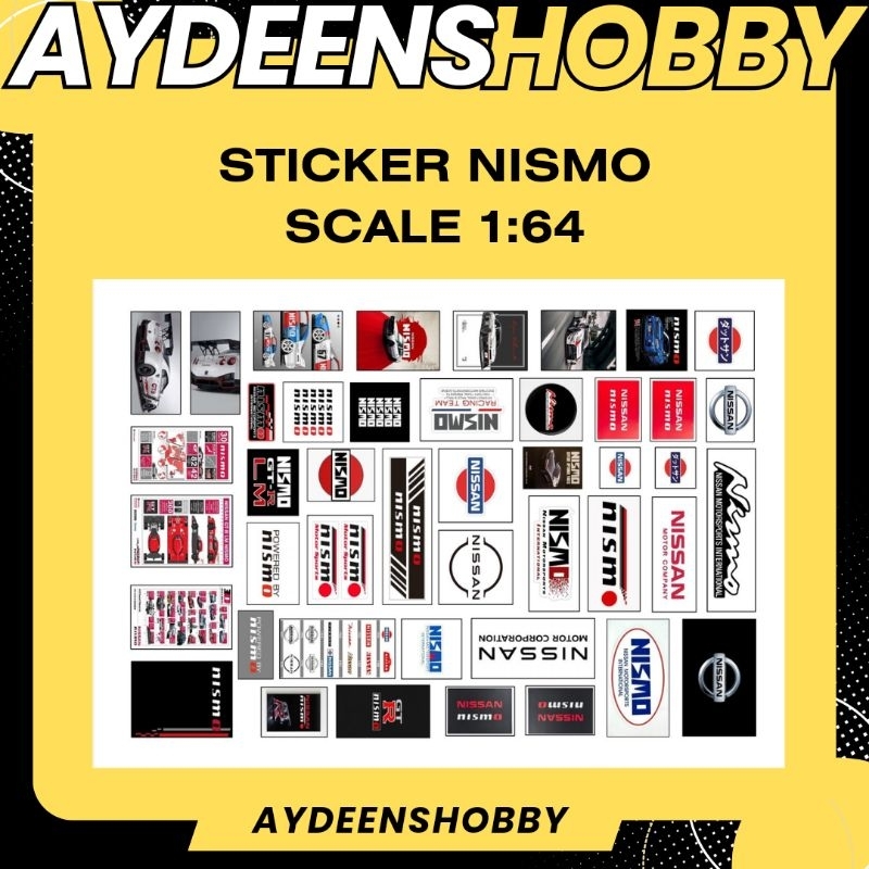 1/64 NISMO STICKER FOR DIORAMA GARAGE SCALE 1/64 (NEW DESIGN) | Shopee ...