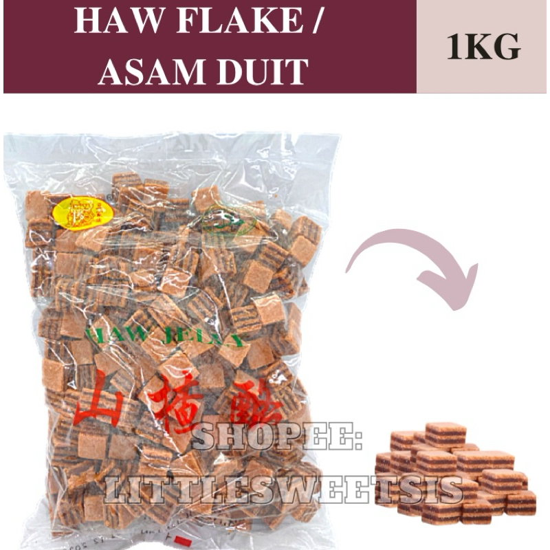[1KG] HAW FLAKE/ HAW FLAKE JELLY SQUARE / ASAM DUIT/ ASAM KEPING FLAKE ...