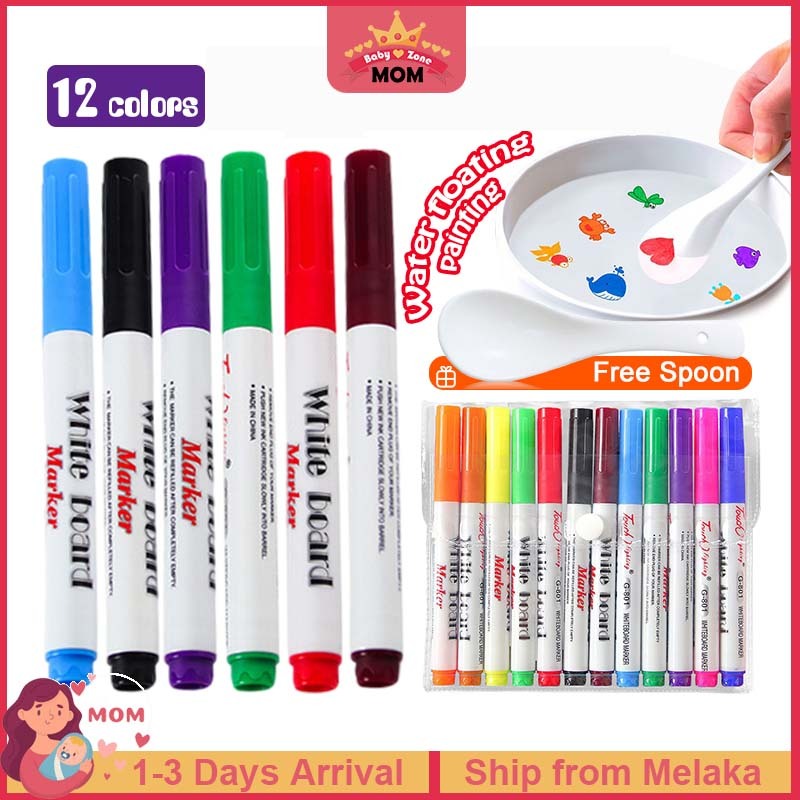 Kid's Magic Water Painting Floating Doodle Pen Painting Pen Colorful ...