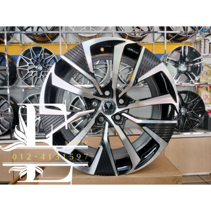 NEW SPORT RIM 18 INCH O.E.M MODELLISTA RM2600 4PC RIM ALPHARD VELLFIRE ...
