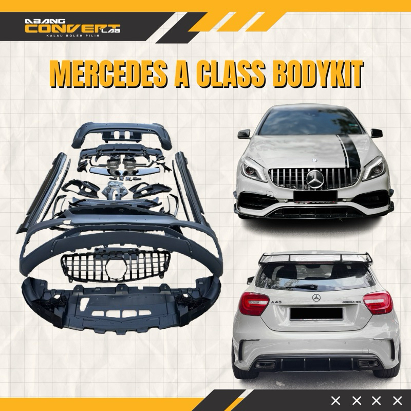 MERCEDES A CLASS BODYKIT AMG A45 A35 A180 A200 A250 | Shopee Malaysia