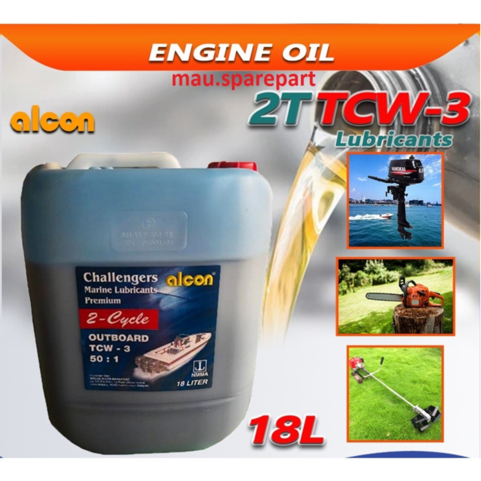 Alcon Outboard Marine Lubricant 2T TCW-3 Engine Oil 18 Liter | Shopee Malaysia