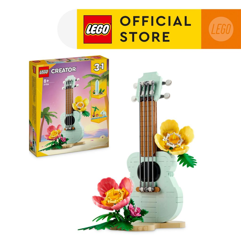 LEGO Creator 31156 Tropical Ukulele 3in1 Toy Set (387 Pieces) | Shopee ...