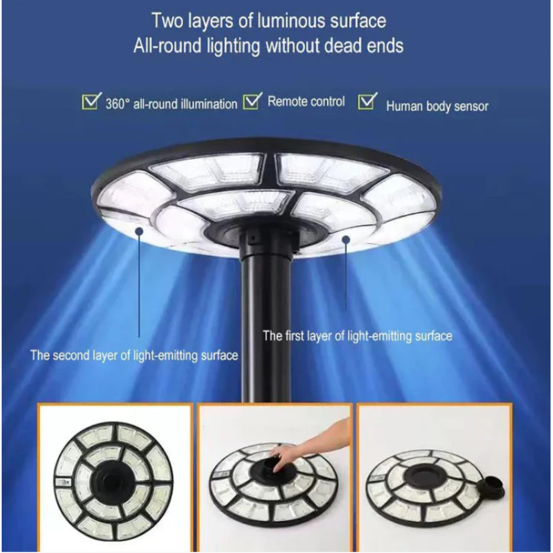 3000W SOLAR UFO GARDEN LIGHT outdoor lightingLED Light Waterproof IP 66 ...