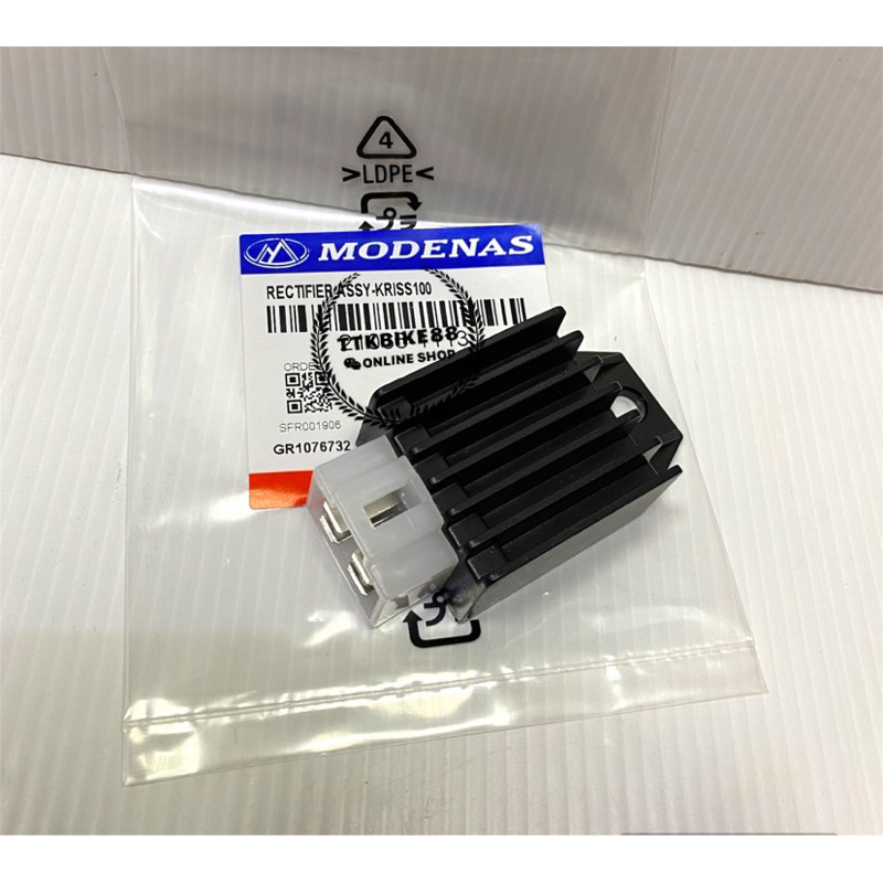 KRISS100 MR1 CT100 RECTIFIER KATAP REGULATOR STD 4 PIN MODENAS | Shopee ...
