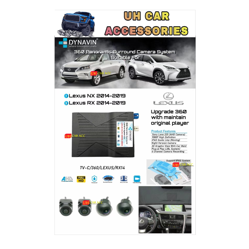DYNAVIN BMW LEXUS NX RX 360 CAMERA SYSTEM | Shopee Malaysia