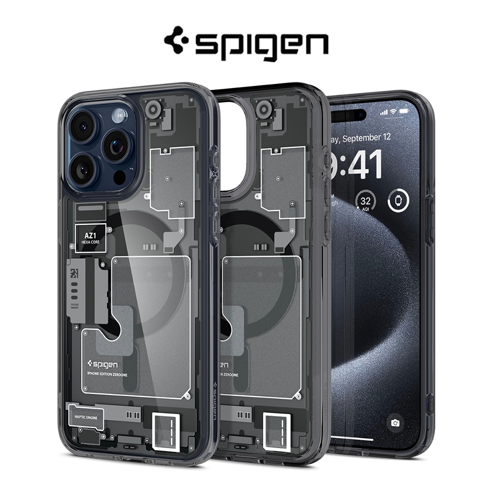 Spigen iPhone 15 Pro Max Casing 6.7" Ultra Hybrid Zero One MagFit Magnetic Phone Case Magnetic ...