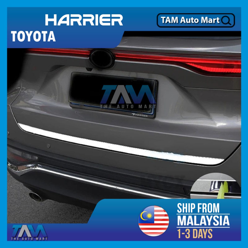 Toyota Harrier XU80 4th Gen (2020-2024) Rear Bonnet Lower Chrome Lining ...