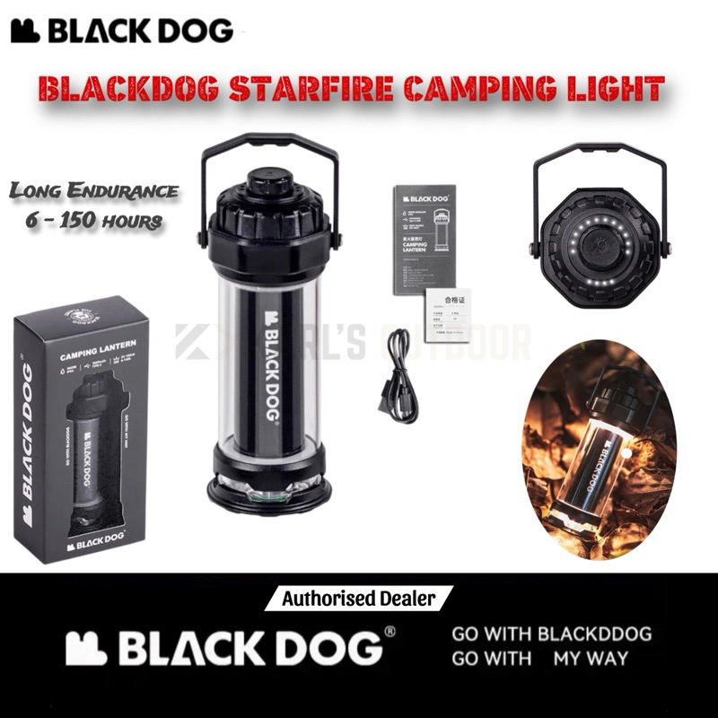 BLACKDOG Starfire Camping Light Dual Mini Lantern 4 Mode Flashlight ...