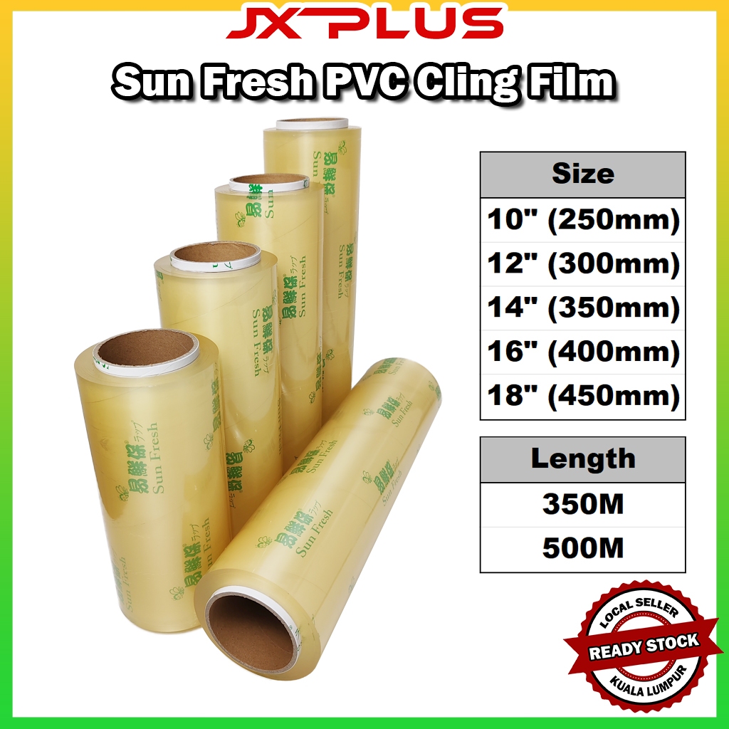 Sunfresh PVC Film Cling Film Food Wrap Plastic Wrap Pembalut Makanan 10 ...