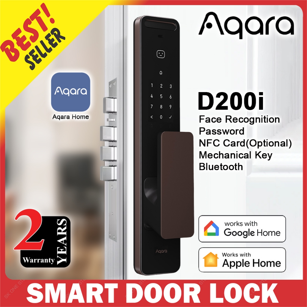 Aqara Smart Lock D200i (Face Recognition,NFC , Mechanical key, Password ...