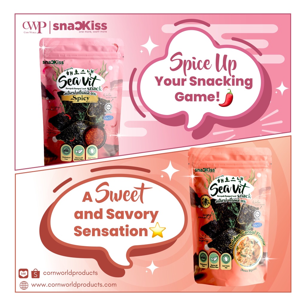 【𝗔𝗦𝗛】🔥New SNACKISS 400g| 350g 【Zip Lock Pack 】BISKUT VEGAN SEAWEED ...