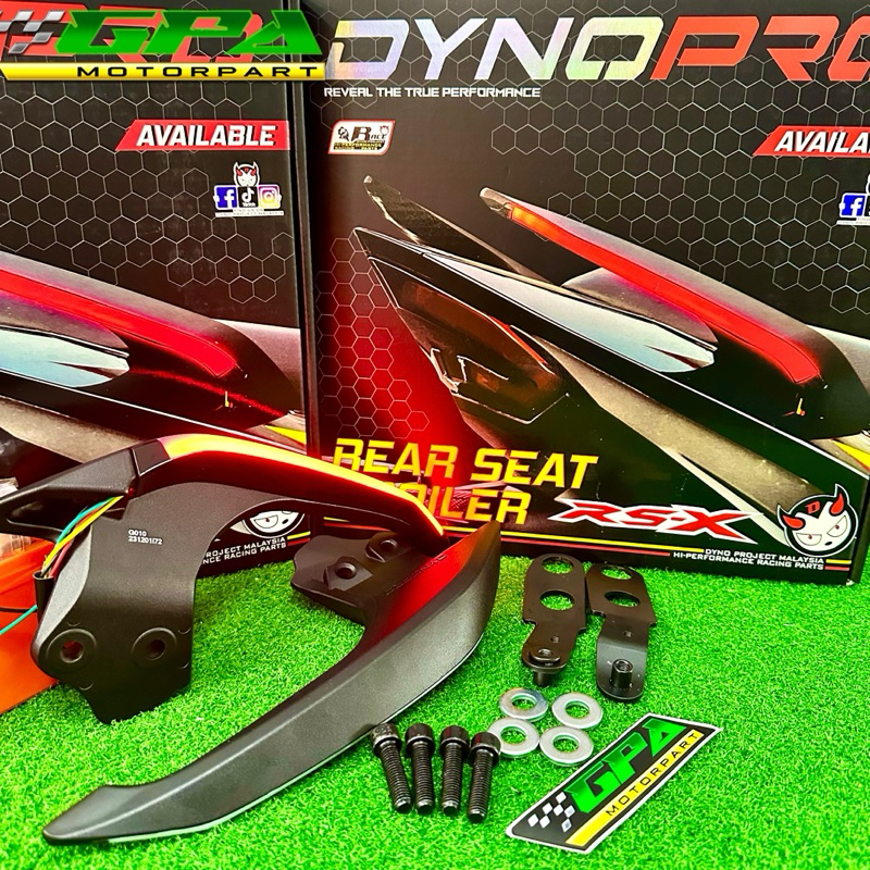 DYNOPRO REAR SPOILER LED LIGHT RGB RS150 RSX150 PNP BRAKE LED SINGAL ...