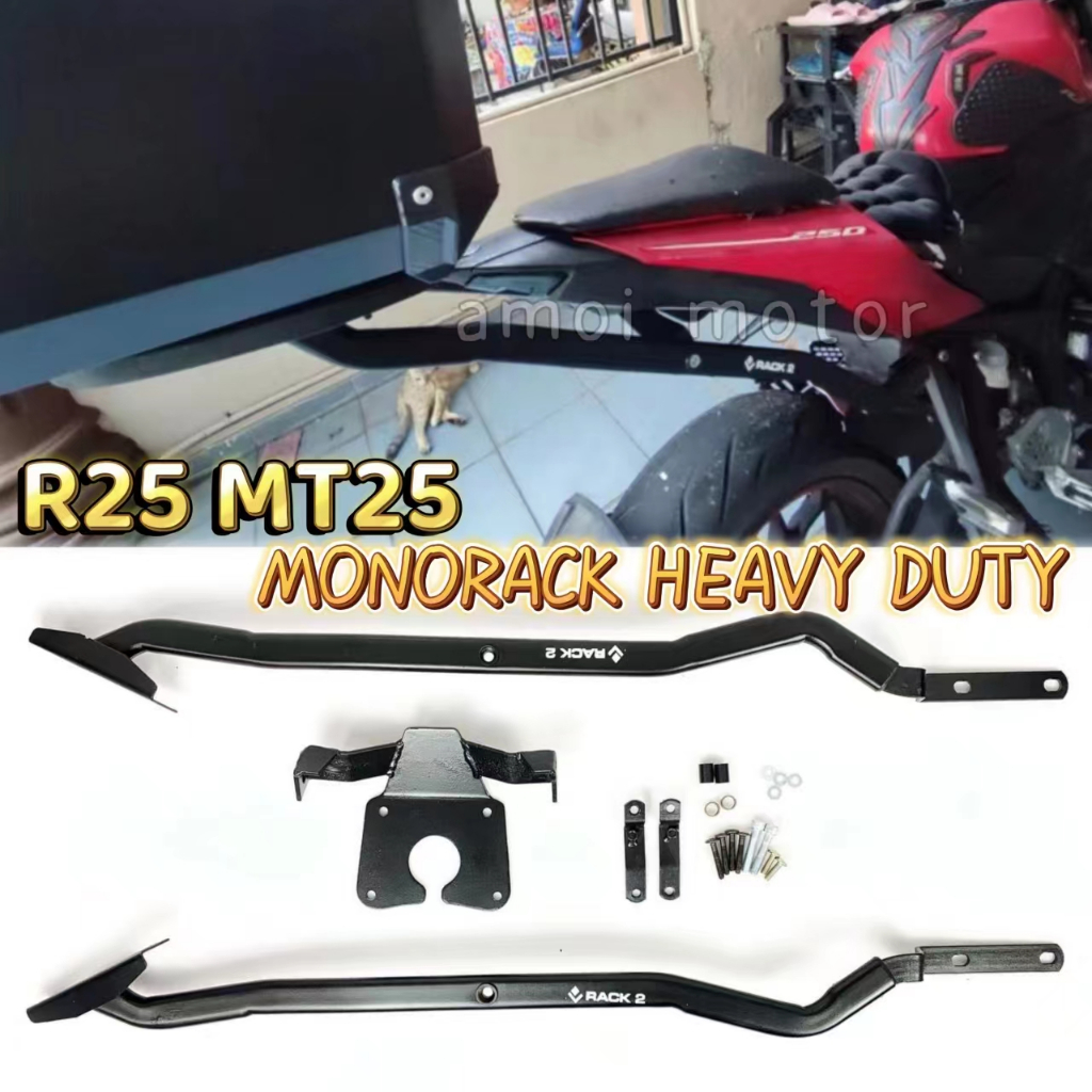 R25 MT25 MONORACK HEAVY DUTY TOP BOX RACK CARRIER RACK 2 | Shopee Malaysia