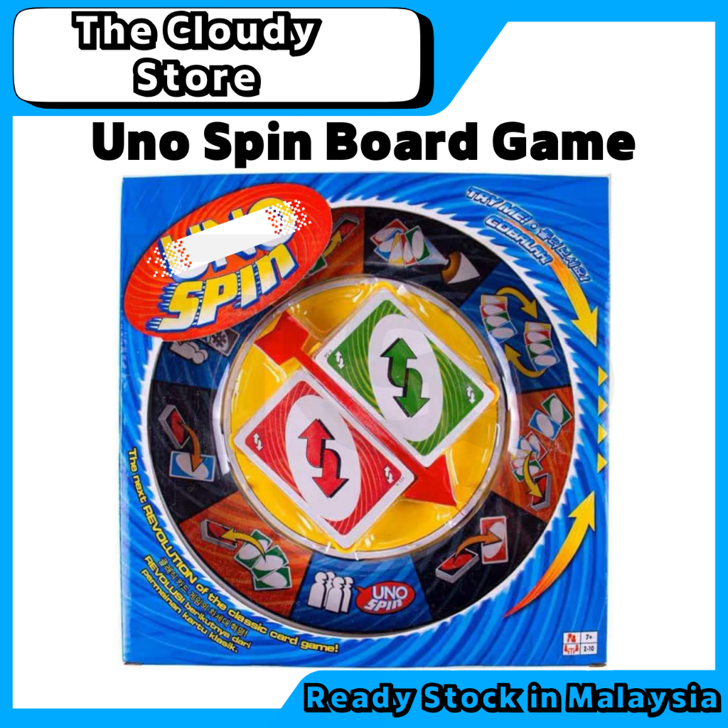 Ready Stock !!! Uno Spin Board Game Family Game Mainan Budak Kids Toy ...