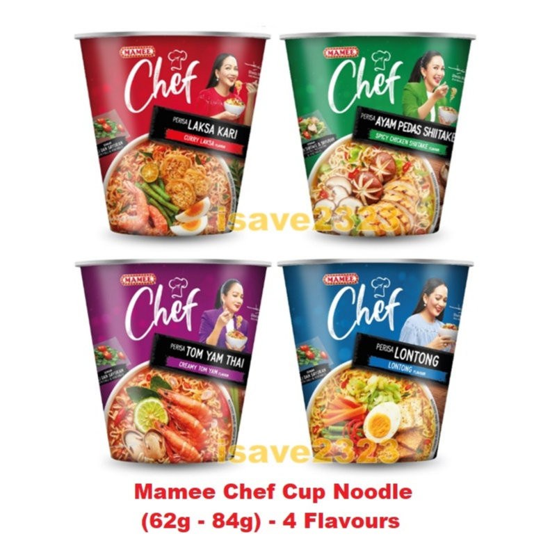 [HALAL] Mamee Chef Cup Noodle (62g - 84g) - Lontong / Laksa Kari / Ayam ...