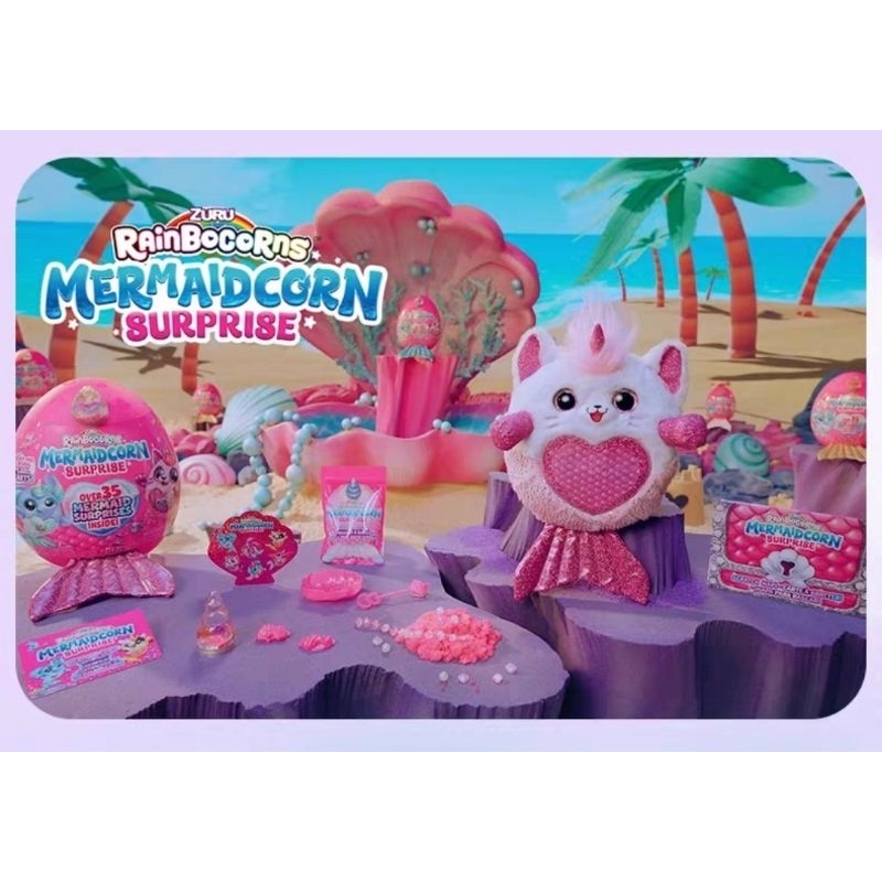 ZURU Rainbocorns Mermaidcorn Surprise ZURU Soft Plush toy | Shopee Malaysia