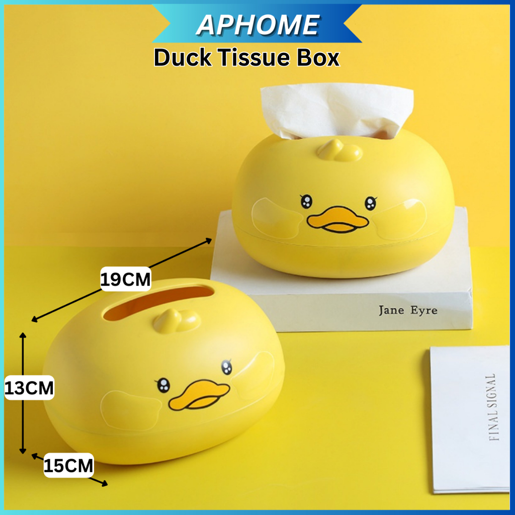 APHOME Little Yellow Duck Tissue Box Cartoon Creatuve Household Desktop ...