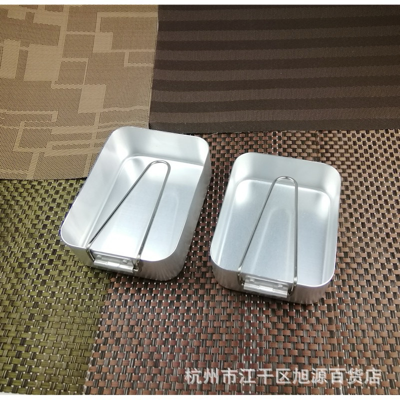 Aliod 2 Pcs Camping Aluminium Messtin British Army Mess Tin Foldable ...
