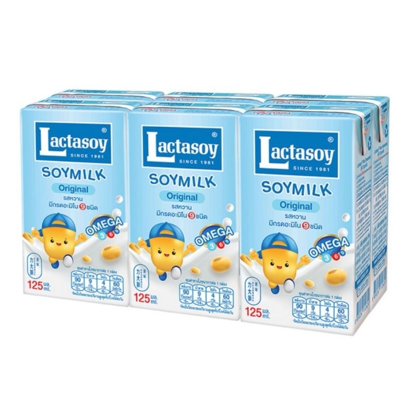 LACTASOY SOYMILK ORIGINAL 125ml x 6 | Shopee Malaysia