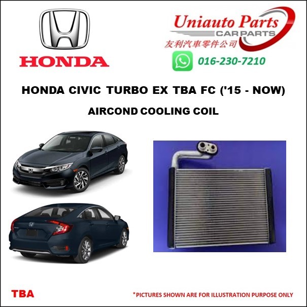 HONDA CIVIC TURBO EX TBA FC ('15 - NOW) AIRCOND COOLING COIL | Shopee ...