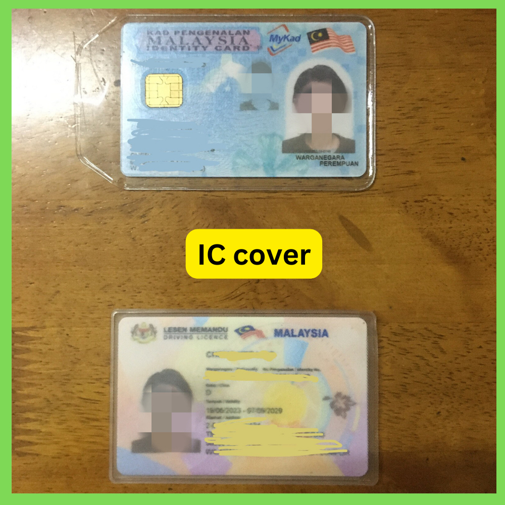PVC Transparent IC Holder Clear ID Cover Badge Card Holder Sampul ...
