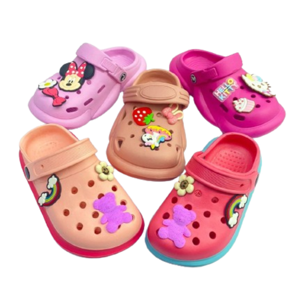Kids Girl Crocs Cartoon Sandal's | Shopee Malaysia