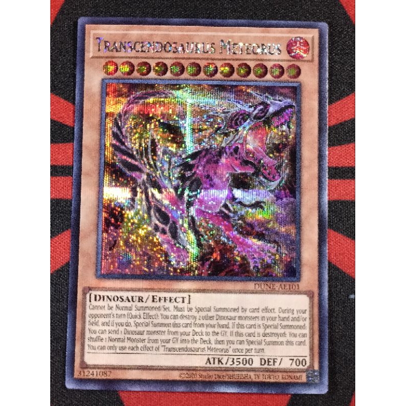 YUGIOH KONAMI DUNE-AE101 Transcendosaurus Meteorus (Secret Rare/Ultra ...