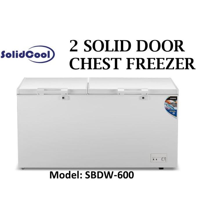 CHEST FREEZER SBDW600 2 DOORS SOLID COOL 520L SOLID DOOR 2 IN 1 CHEST ...