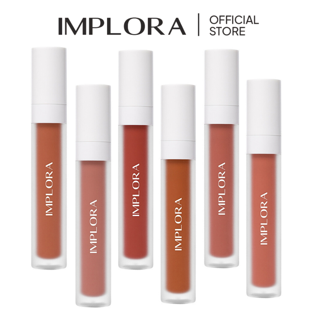 Implora Lip Velvet 6 Colour Variants Lipstick Tahan Lama Long Lasting ...