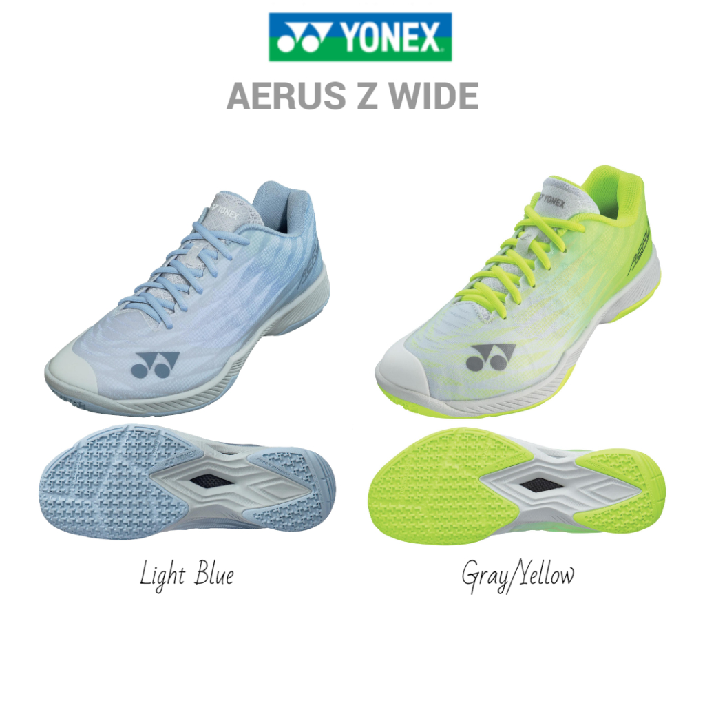 Yonex Power Cushion Aerus Z (WIDE) - Light Blue /Yellow Grey ...