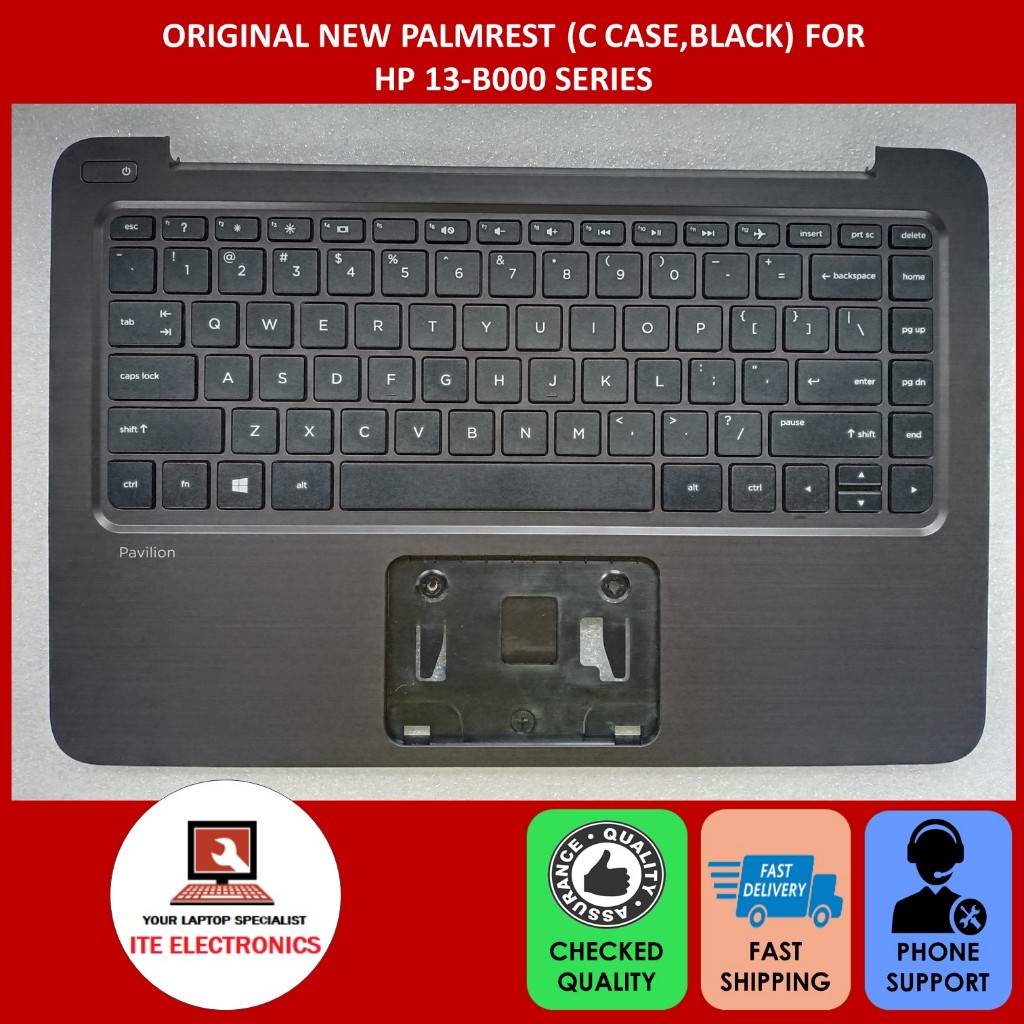 ORIGINAL NEW PALMREST HP 13-B000 SERIES UPPER CASE PALMREST C CASE WITH ...