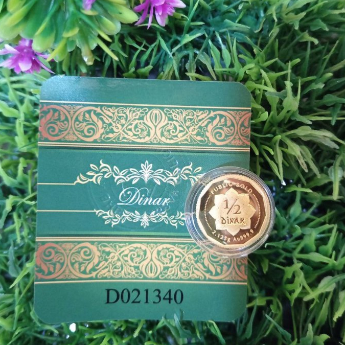 Public Gold 1/2 Dinar Casting/Public Gold Gold Bar 1g & 0.5g 999.9 ...