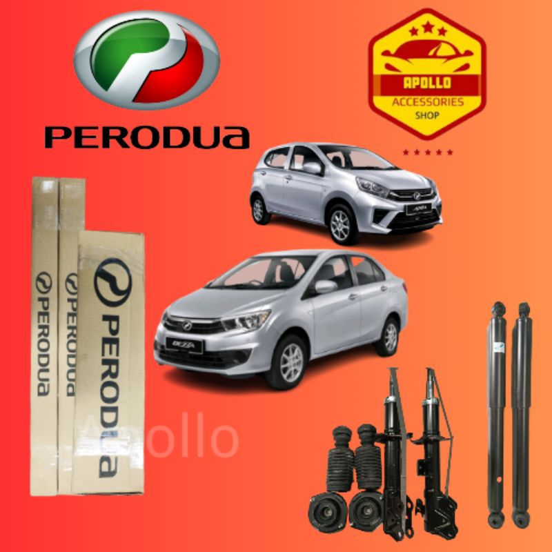 GENUINE Perodua AXIA/BEZZA FRONT DEPAN, REAR BELAKANG ABSORBER GAS ...