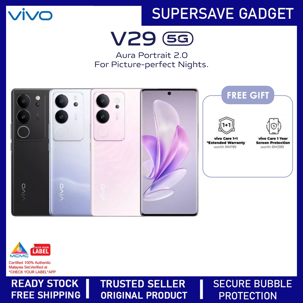 Vivo V29 5G Smartphone | 12GB+8GB RAM + 265GB/512GB ROM | 2 Years ...