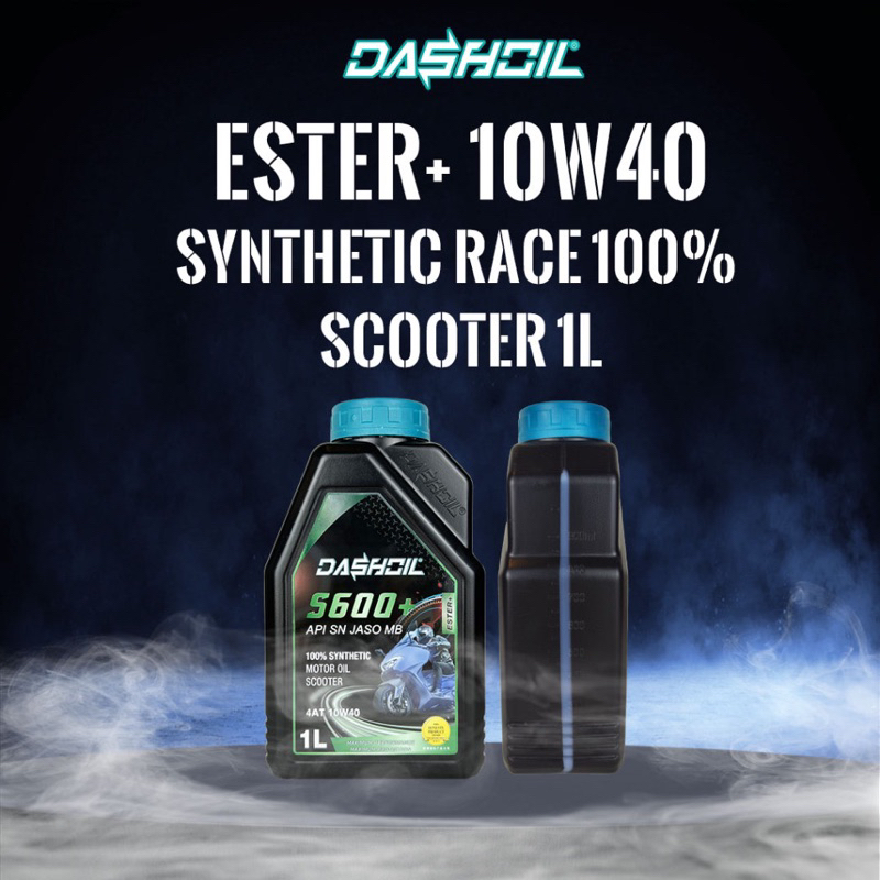 DASH OIL 1L 10W40 SCOOTER OIL FULLY SYNTHETIC OIL MINYAK ENGINE NVX ...