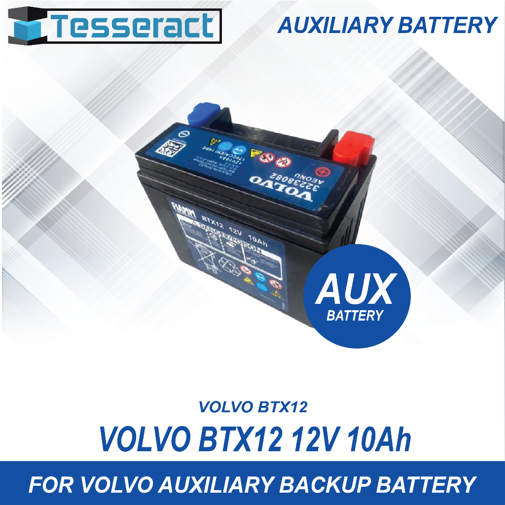 Volvo AGM Auxiliary Battery 12V 10Ah - Suitable for Volvo Vehicles ...