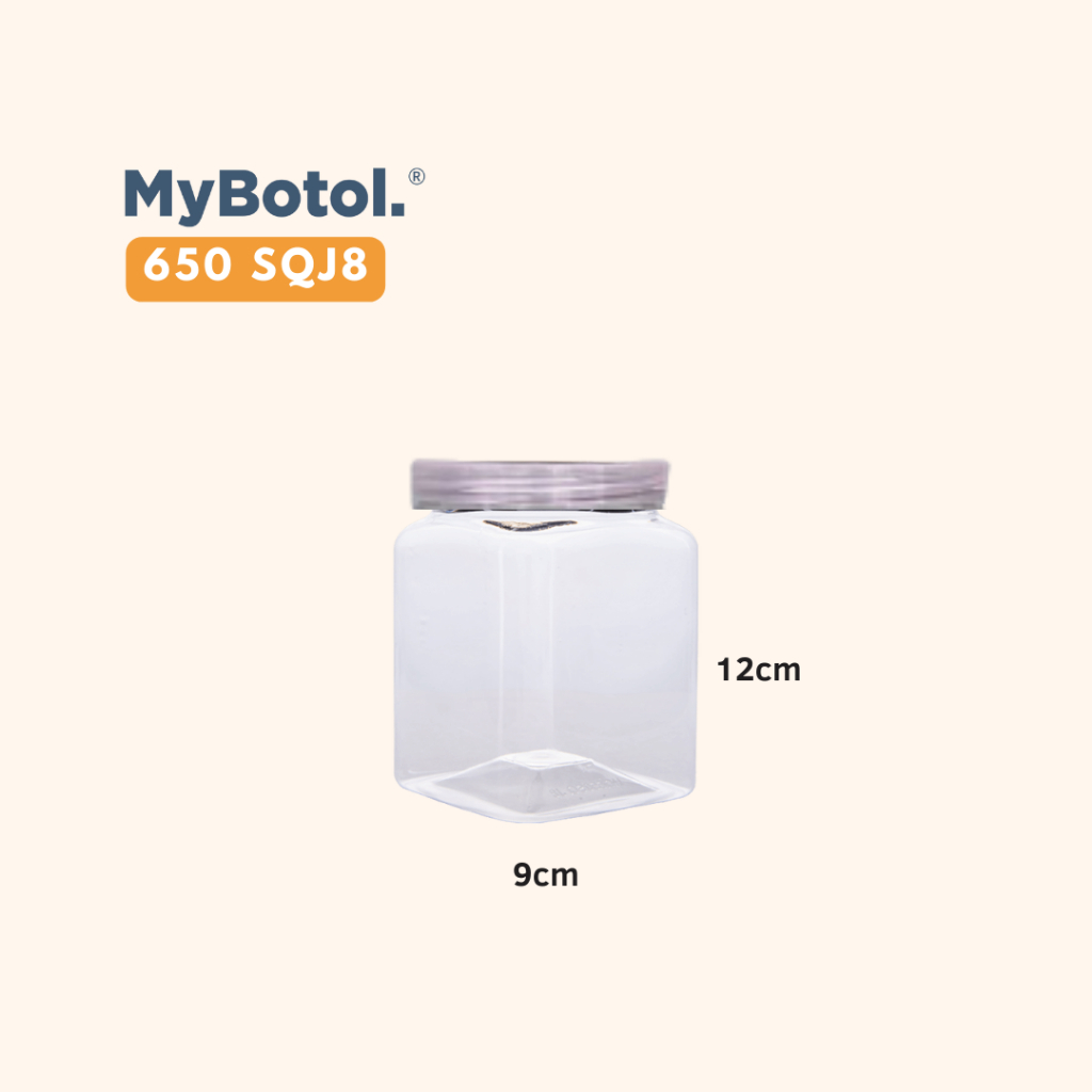 [mybotol] BALANG PLASTIK SQUARE | PLASTIC JAR | BALANG COOKIES ...