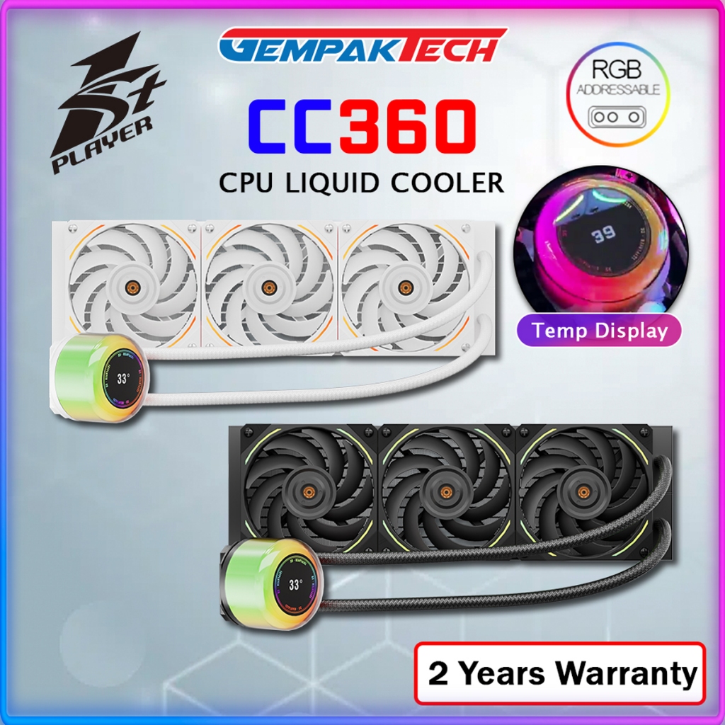 1st Player CC360 CPU Cooler 360mm All In One RGB ARGB AIO Water Liquid ...