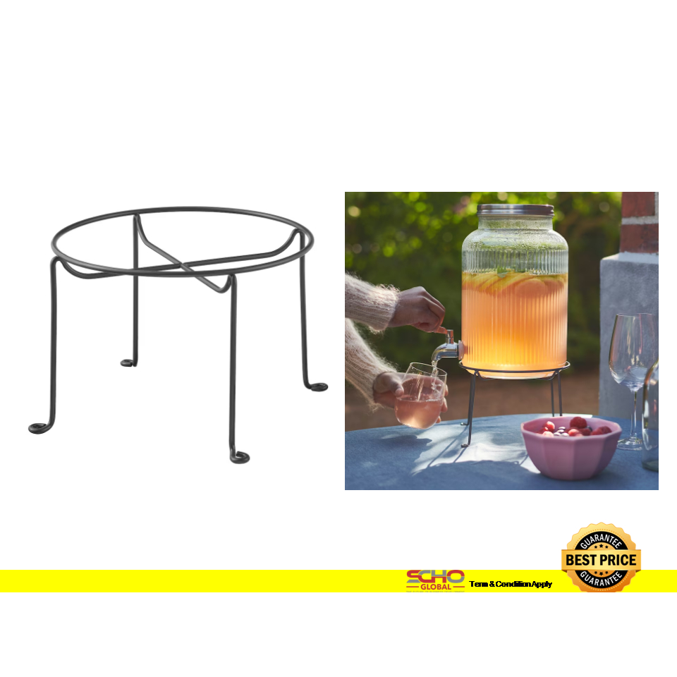 VARDAGEN Stand for jar with tap, dark grey (STAND ONLY) | Shopee Malaysia