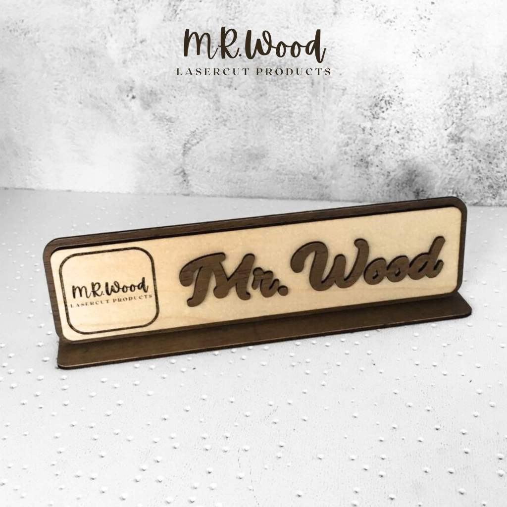 Custom Name Table Stand with Logo | Shopee Malaysia