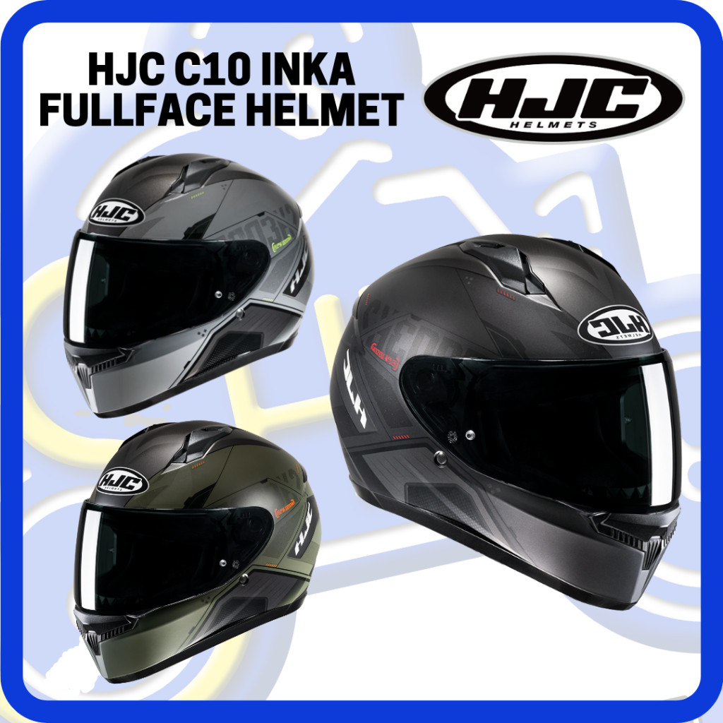 HJC C10 FULLFACE HELMET INKA MC1SF MC3H MC7SF C10 FULL FACE HELMET INKA ...