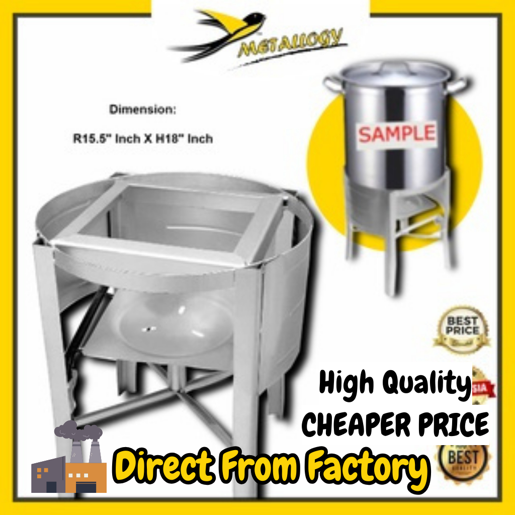 Metallogy Kitchen Gas Stove Stand Kuali Dapur Hawker Wok Stove Stand ...